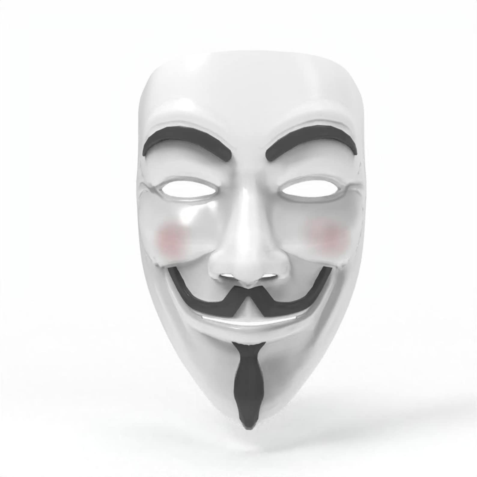 Anonymous Mask STL File | 3D Printable V for Vendetta Cosplay Mask ...