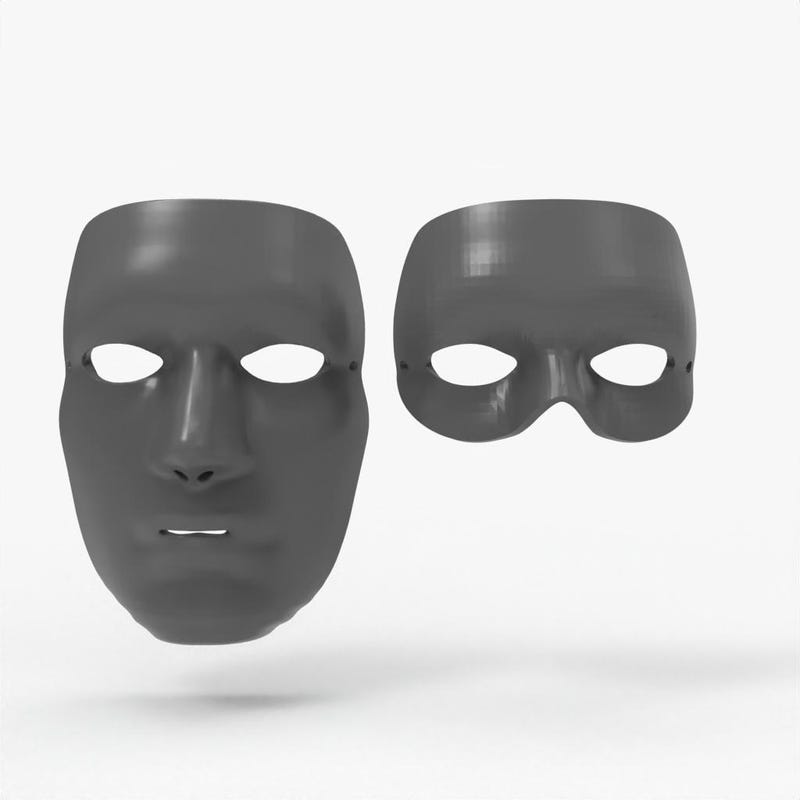 Half Face Mask - Etsy