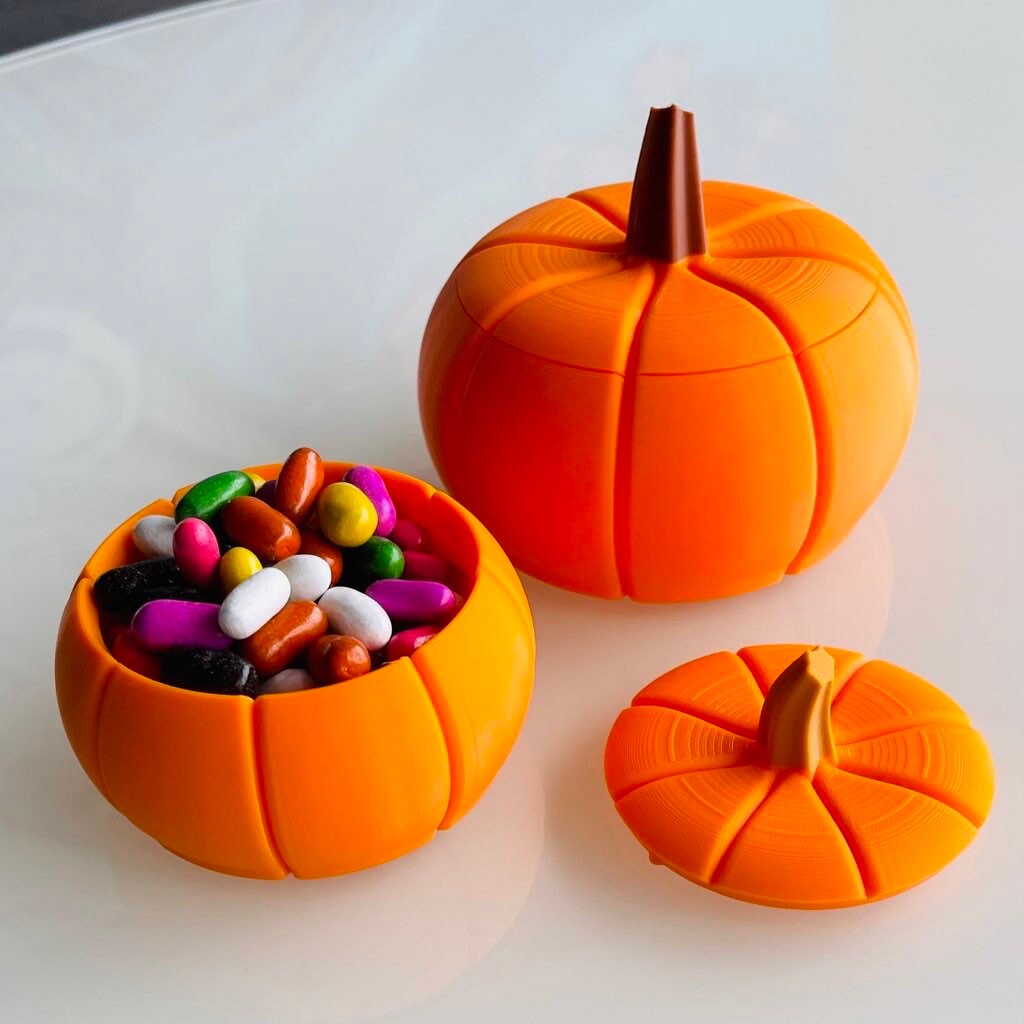 3D Printed Pumpkin Container - Etsy