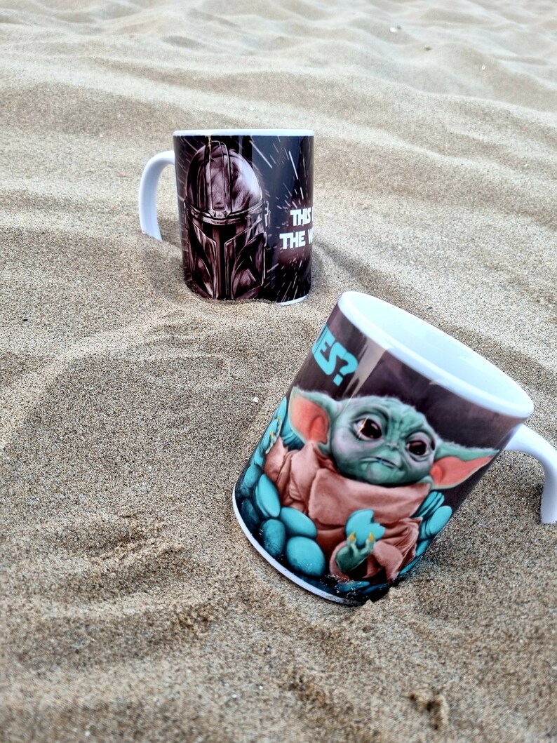 Baby Yoda Grogu Cookies the Mandalorian Unique Illustrated Art Design ...