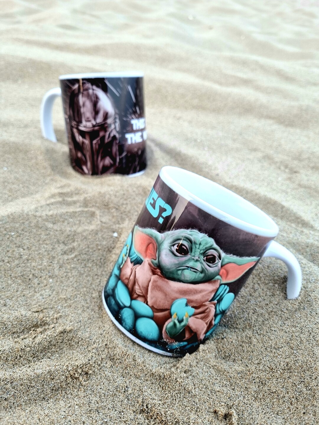 Baby Yoda Grogu Cookies the Mandalorian Unique Illustrated Art Design ...