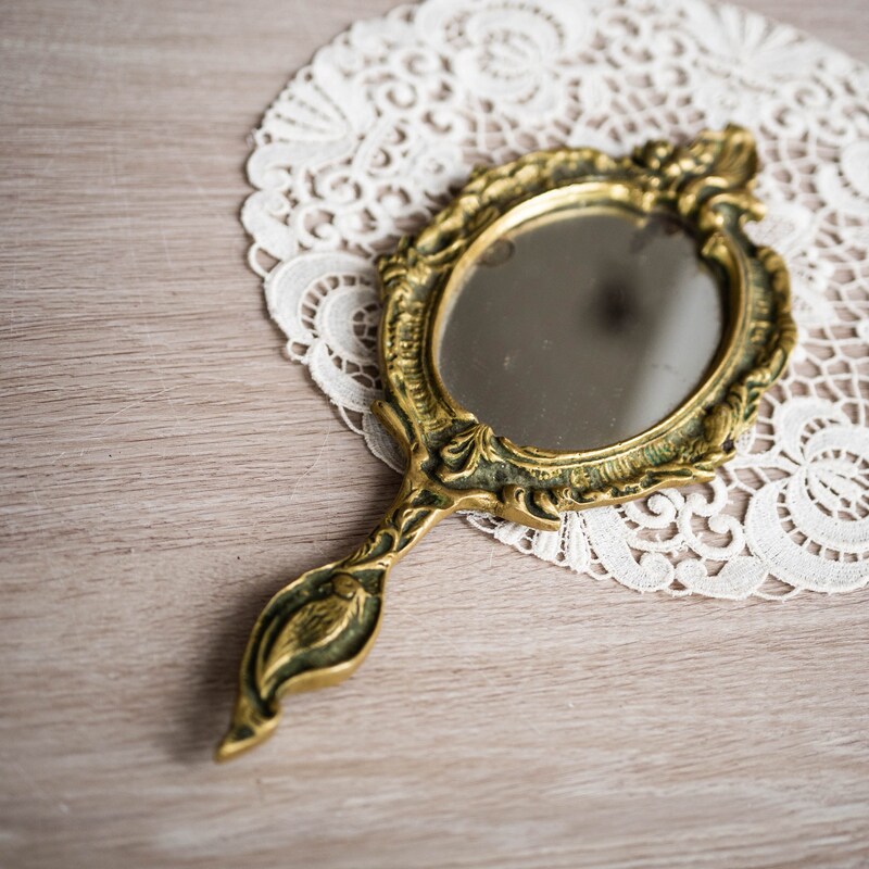 Hand Held Mirror - Etsy