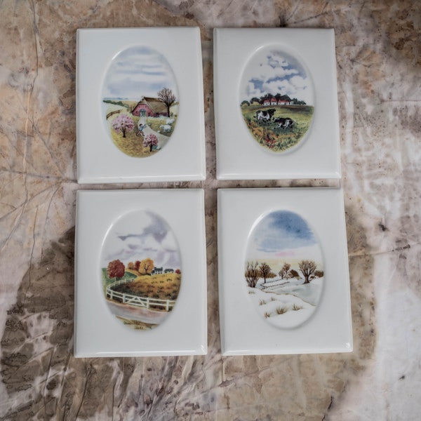 Four Seasons Plate - Etsy