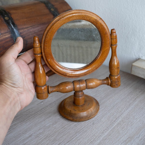 Wood Dressing Table Table Mirror - Etsy
