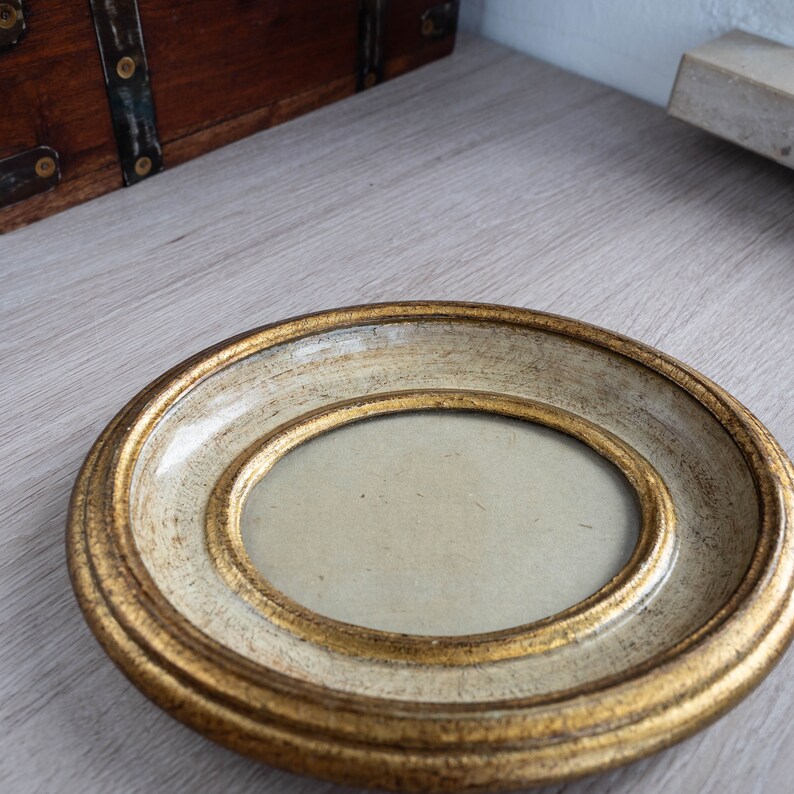 Gilded Oval Frame Vintage Wood Frame Victorian Wall Decor - Etsy