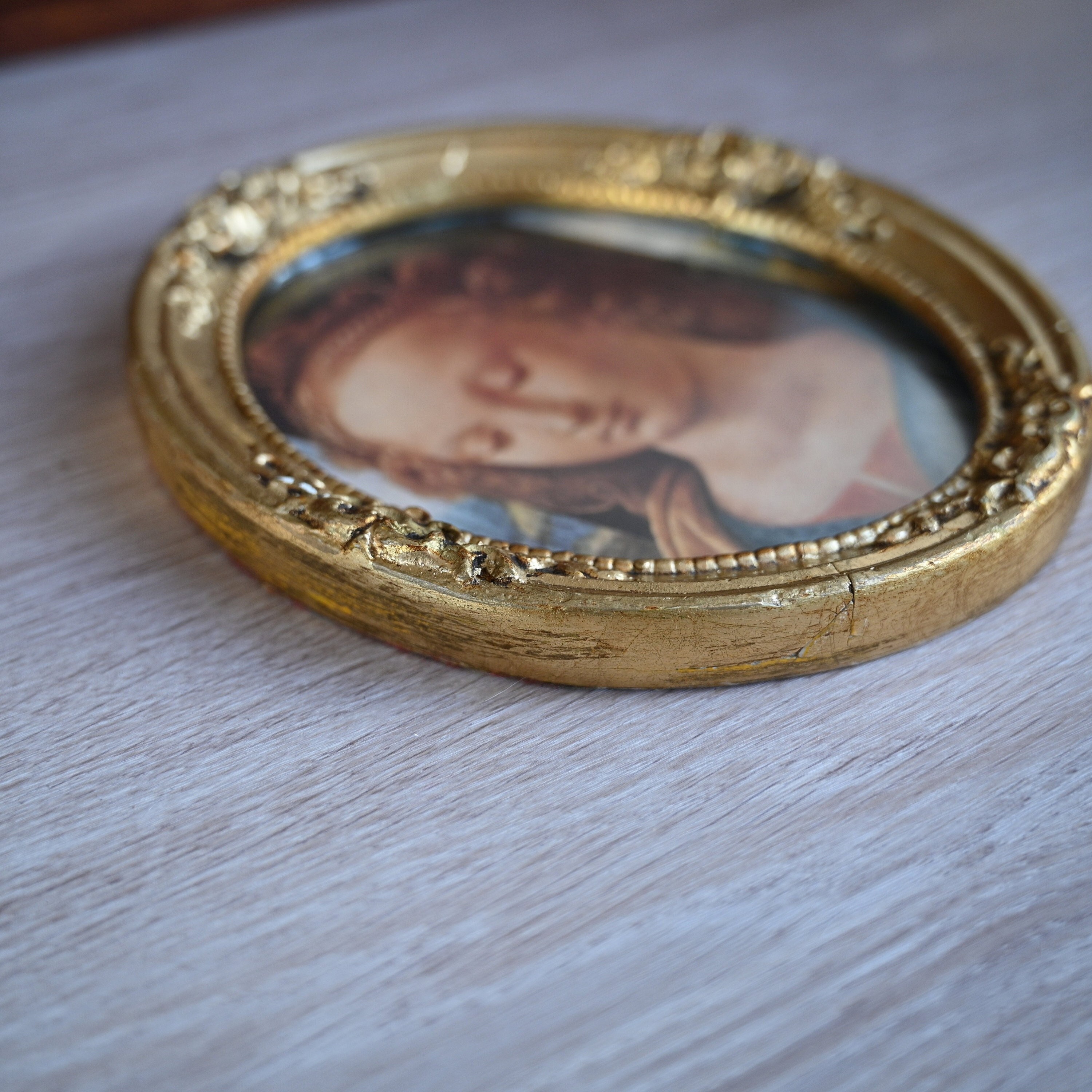 Baroque Frame Vintage Oval Wall Photo Frame Gold Ornate Picture Frame ...