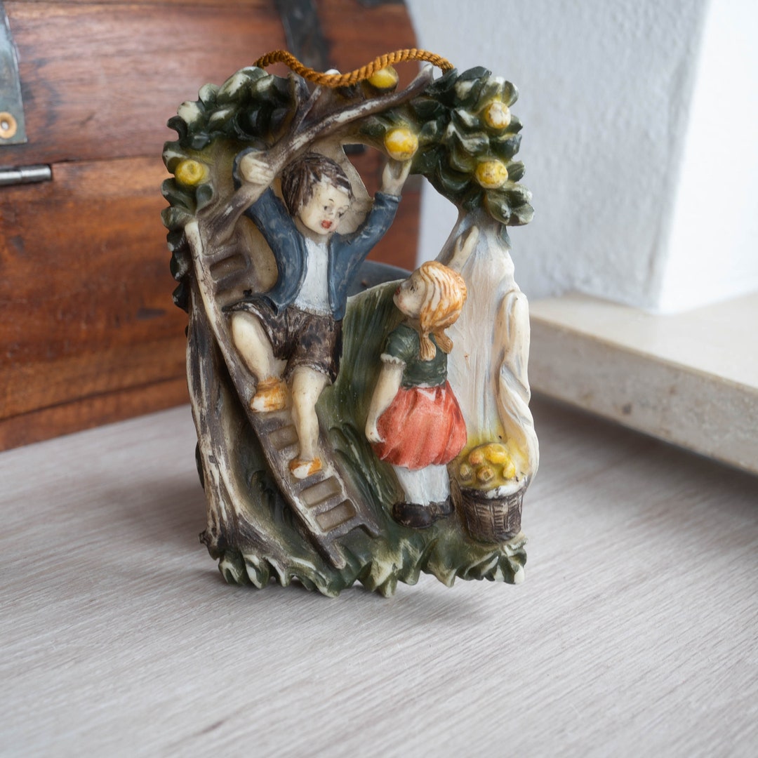 Wax Wall Art German Molded Wax Relief Vintage Carving Folk Art Mold - Etsy