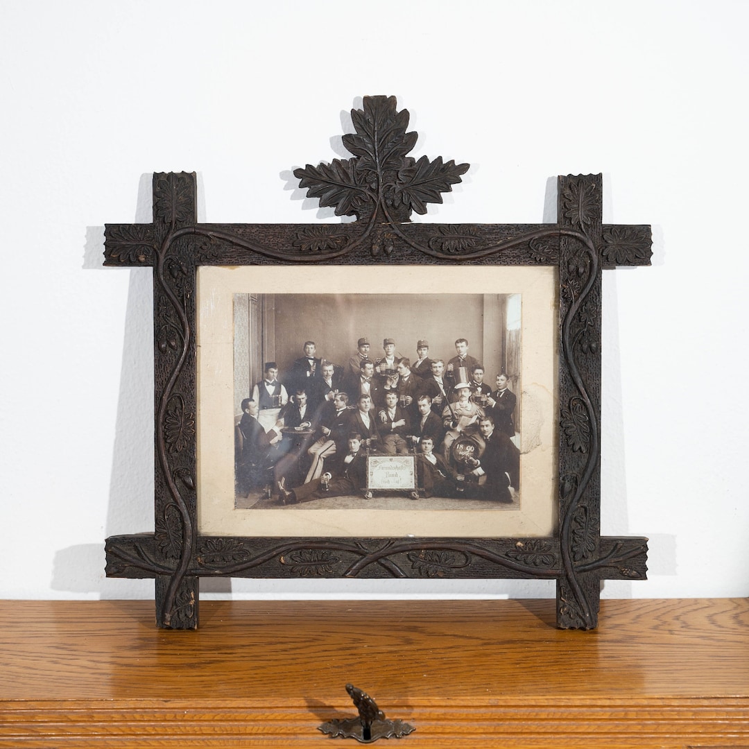 Antique Adirondack Frame - Black Forest Frame for Wall Hanging - Hand ...