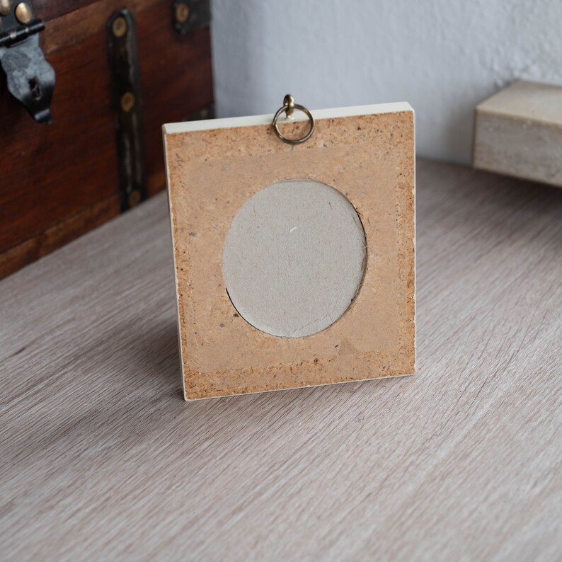 Convex Glass Frame Small Bakelit Photo Frame Ivory Accent Wall - Etsy
