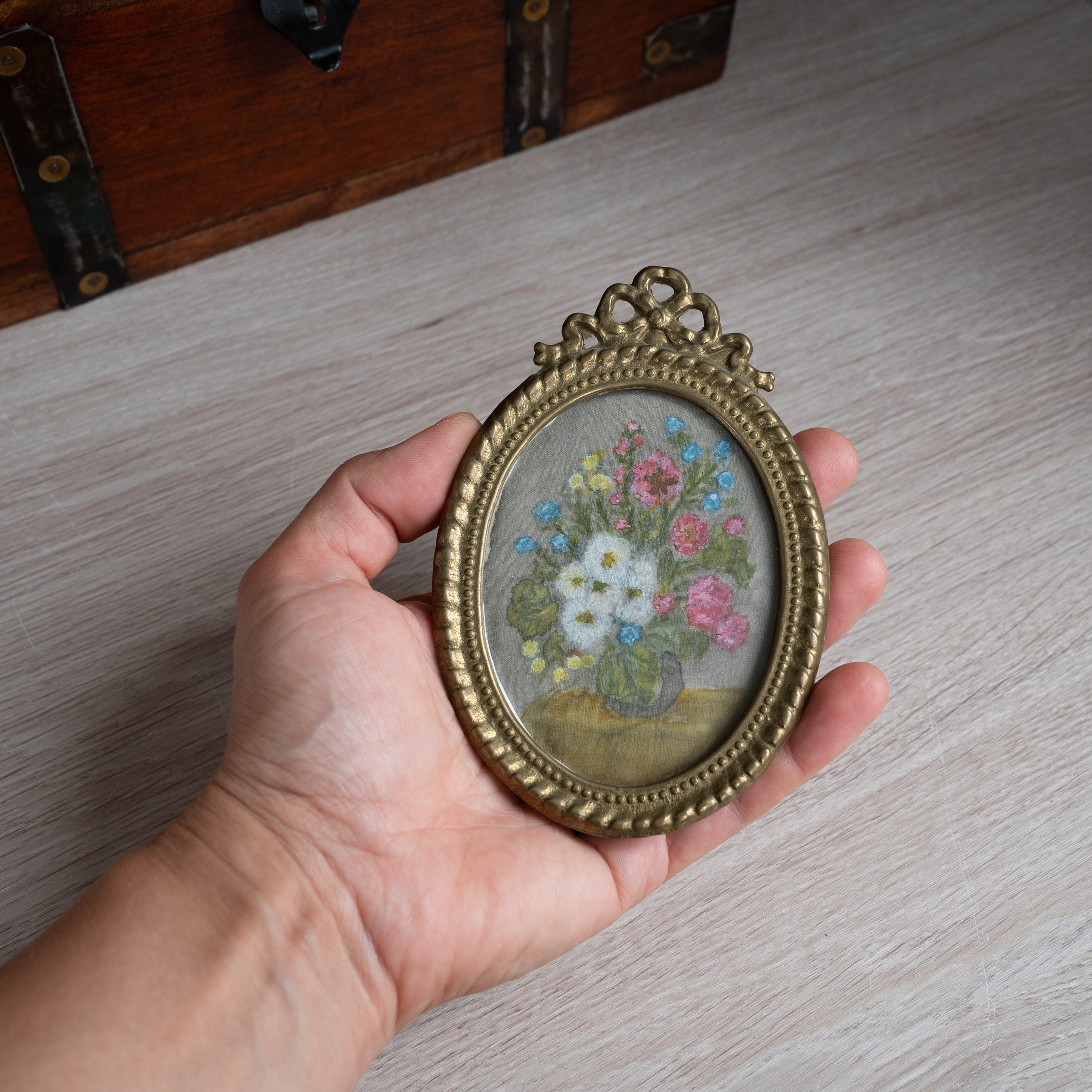 Bow Picture Frame Ornate Brass Photo Frame Victorian Home - Etsy