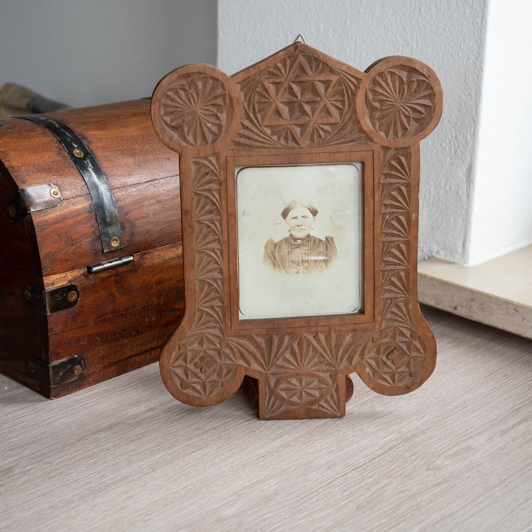 Carved Wood Frame Antique Sculpted Wall Frame Art Deco Photo Frame - Etsy