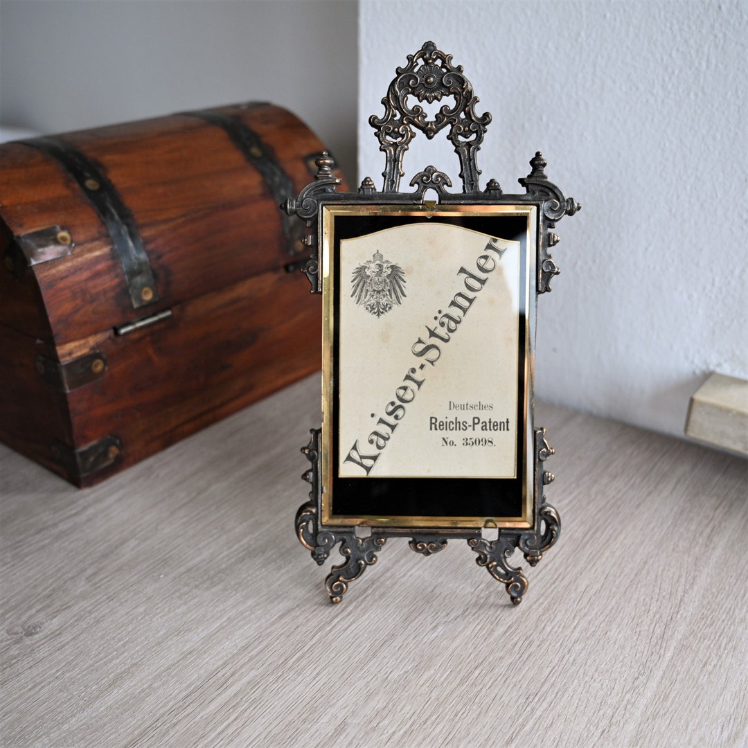 Edwardian Frame Antique Ornate Picture Frame With Beveled Glass ...
