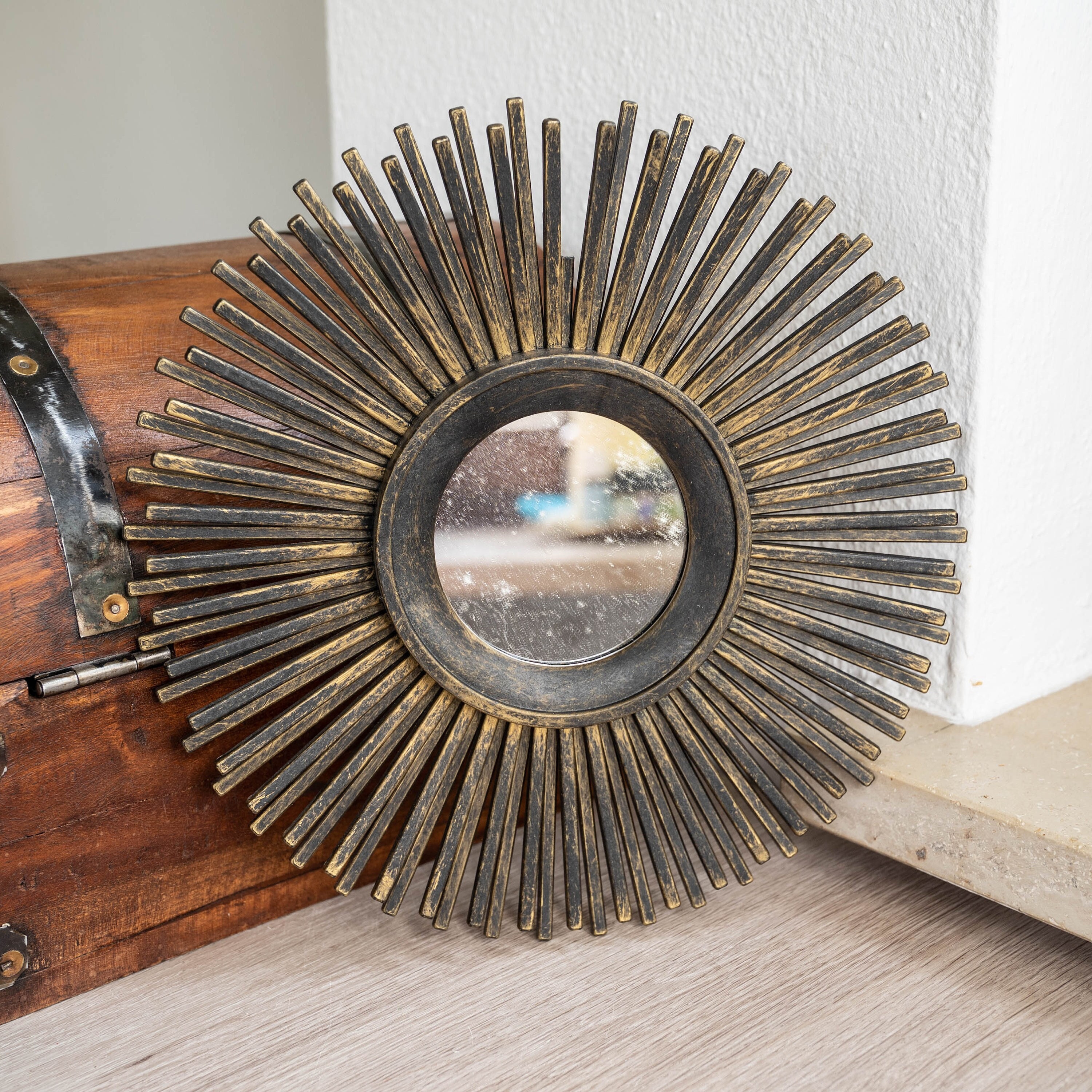 Sunburst Mirror Sun Rays Wall Mirror Vintage Accent Wall Decor - Etsy