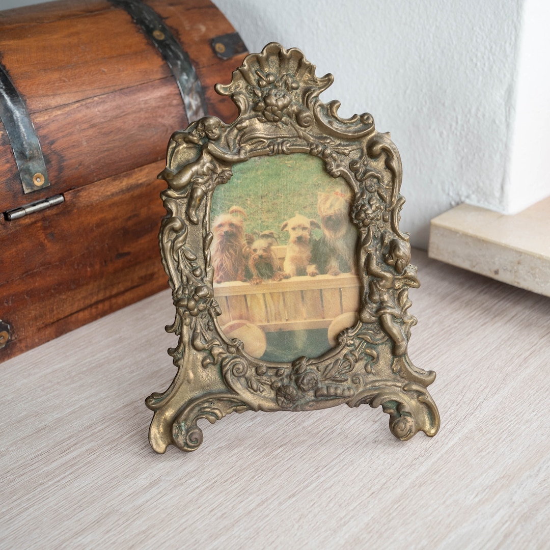 Baroque Frame Victorian Ornate Picture Frame Vintage Brass - Etsy