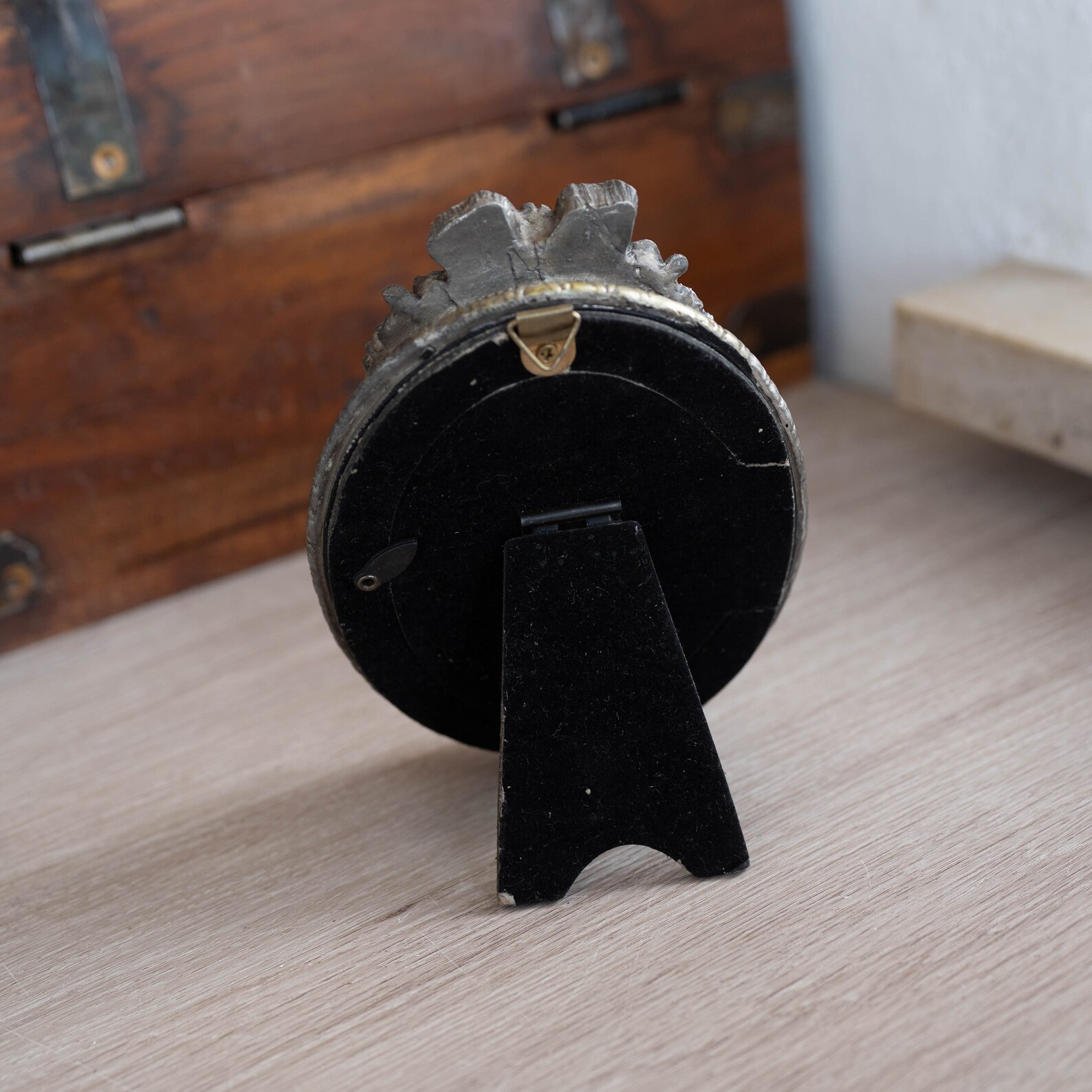 Baroque Photo Frame Silver Tone Sculptural Tabletop or Wall Decor ...