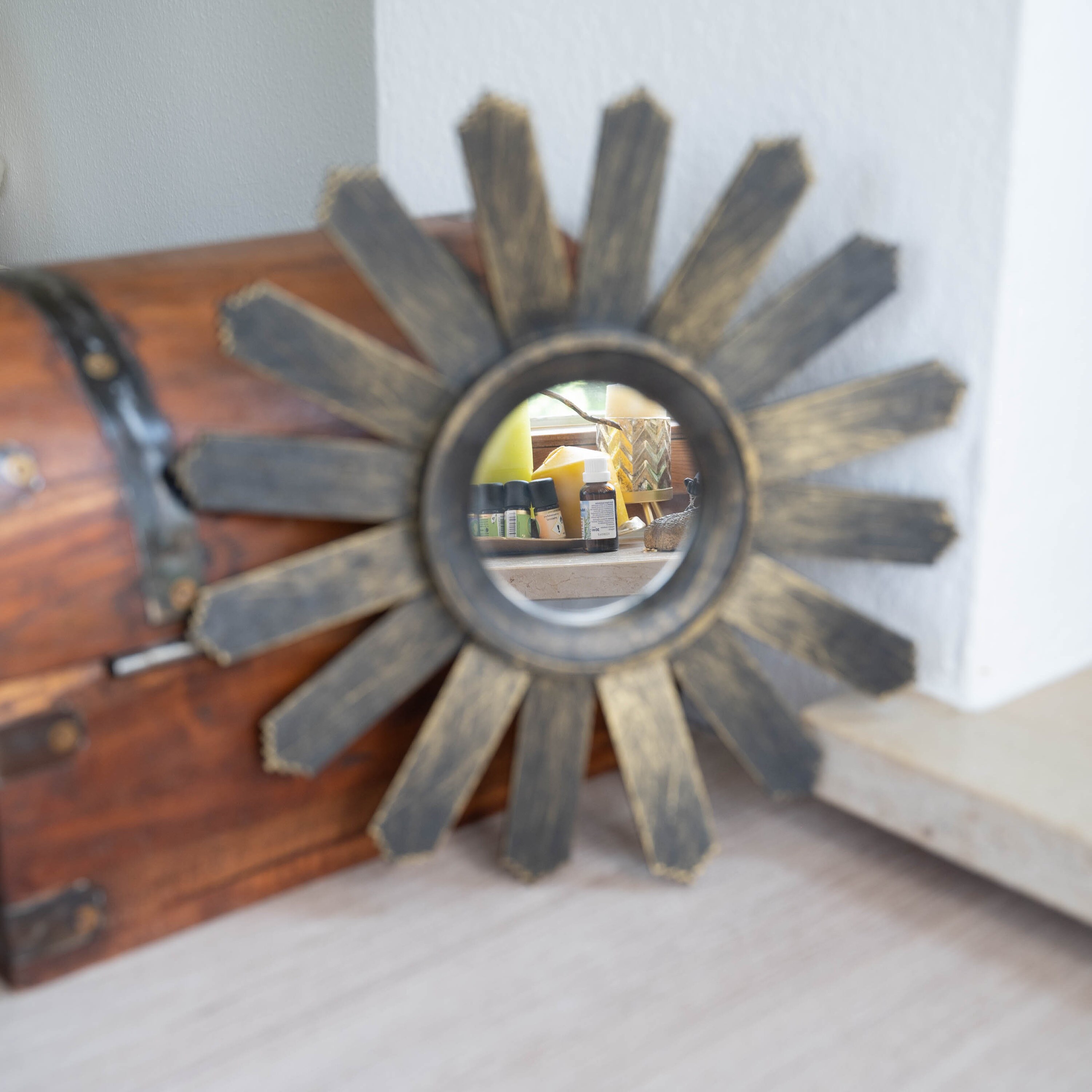 Sunburst Mirror Sun Rays Wall Mirror Vintage Accent Wall Decor - Etsy