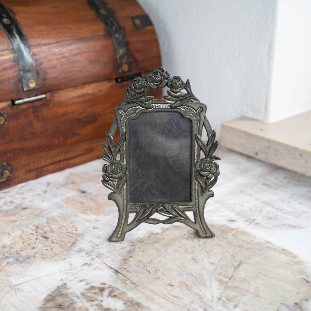 Edwardian Photo Frame Art Nouveau Picture Frame Antique Metal Photo ...
