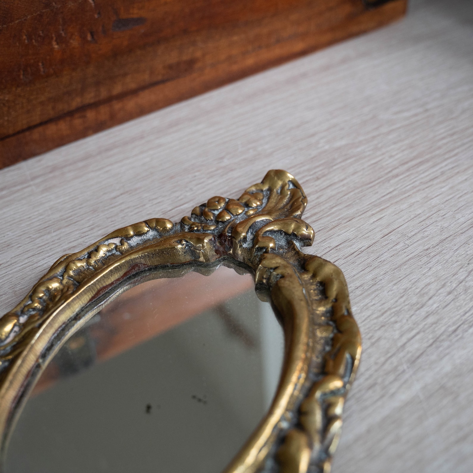 Victorian Ornate Gold Mirror Vintage Hand Held Mirror - Etsy