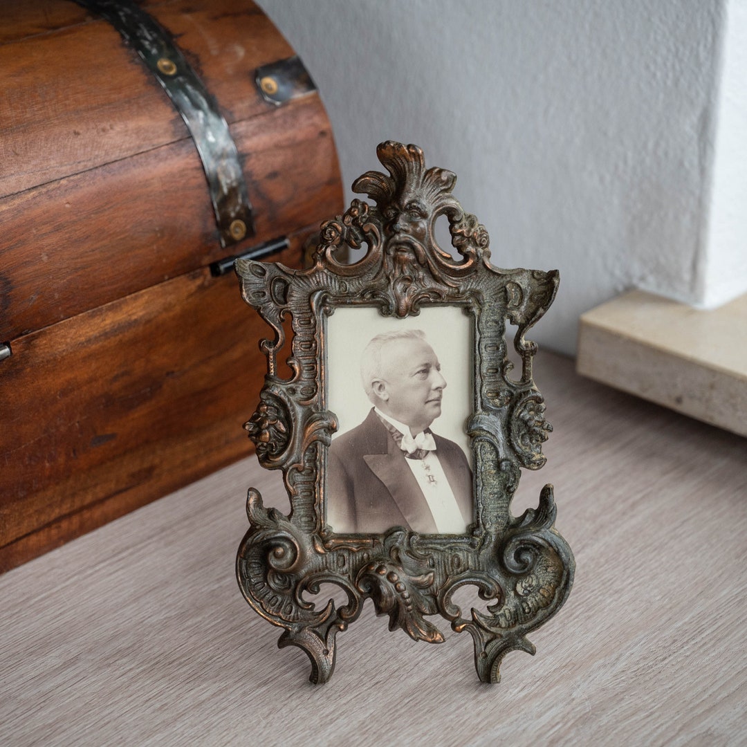 Victorian Photo Frame Antique Ornate Picture Frame Brass Tabletop Frame ...