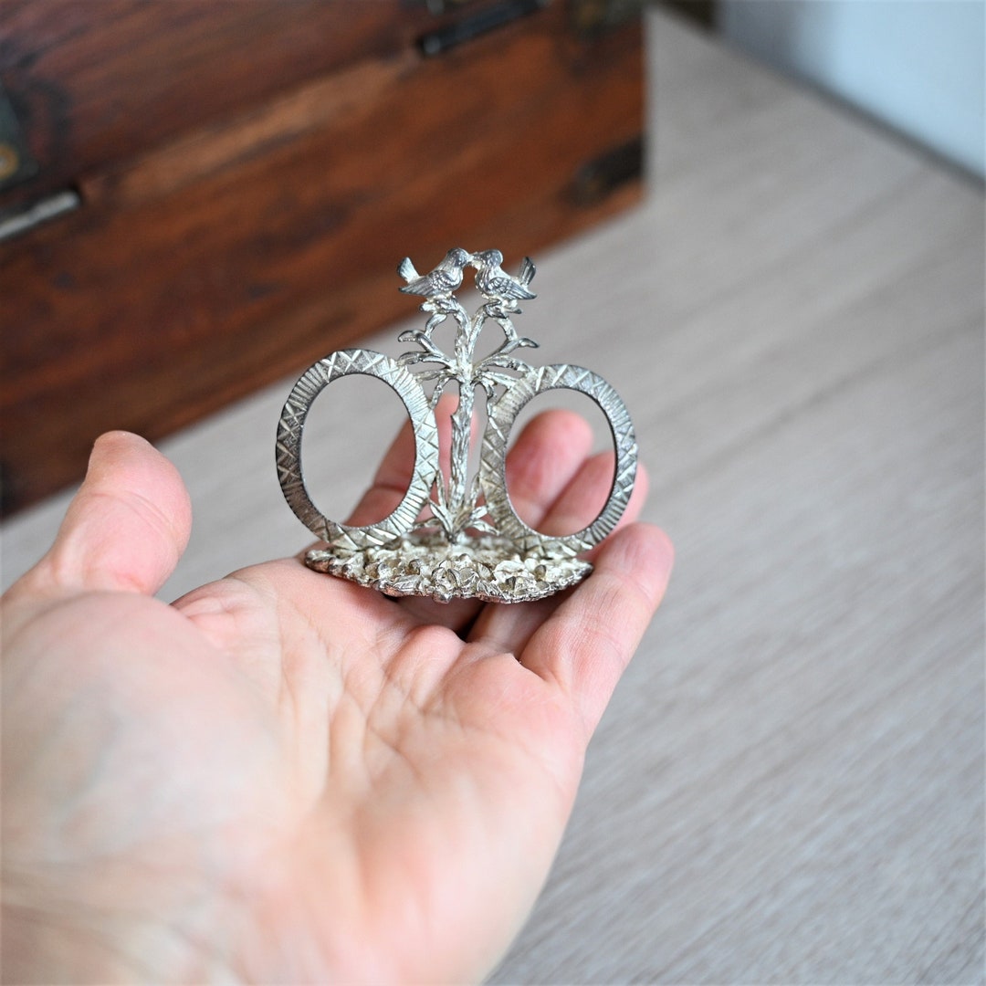 Mini Silver Double Frame - Wedding Gift - Vintage Picture Frame With ...