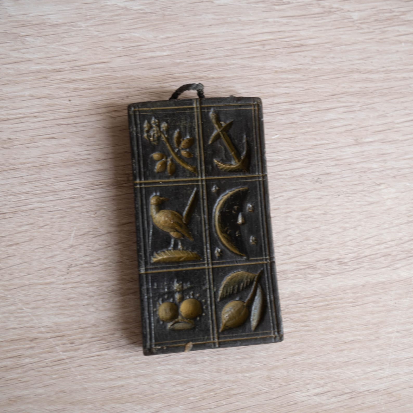 German Vintage Folk Art Molds - Tiny Rustic Wax Plaque - Bavarian Wall ...
