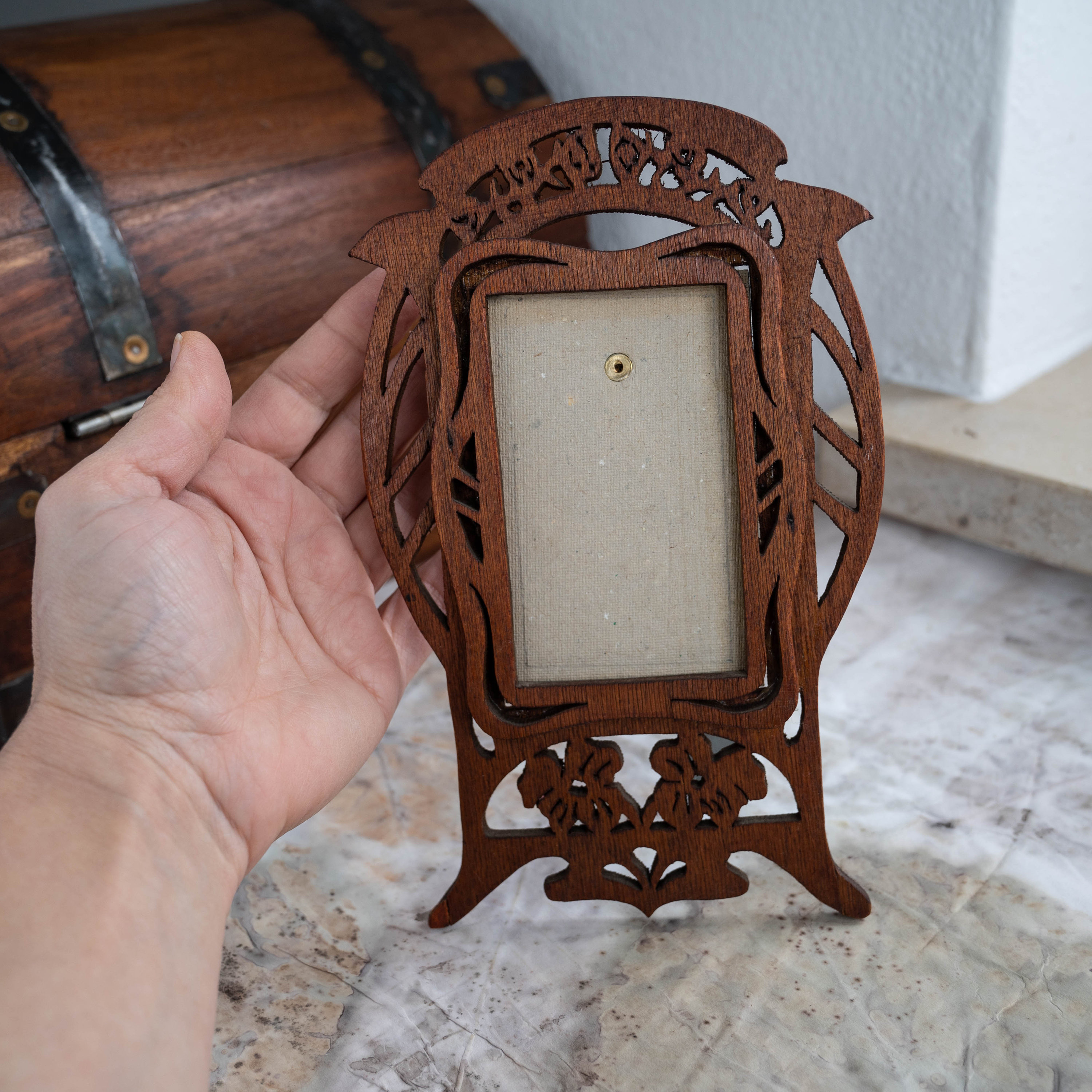 Hand Carved Wood Frame Art Nouveau Photo Frame Antique - Etsy Australia