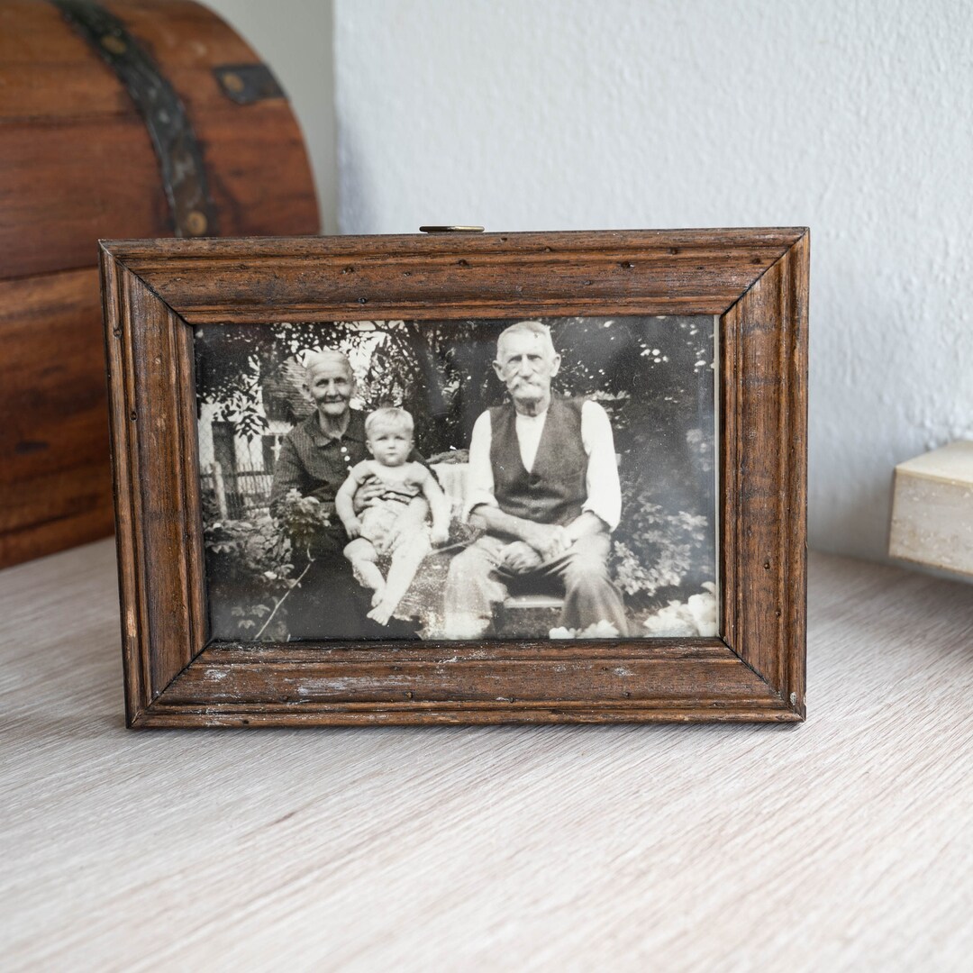 Small Wall Frame Simple Rustic Wood Frame Antique Wooden Picture Frame ...
