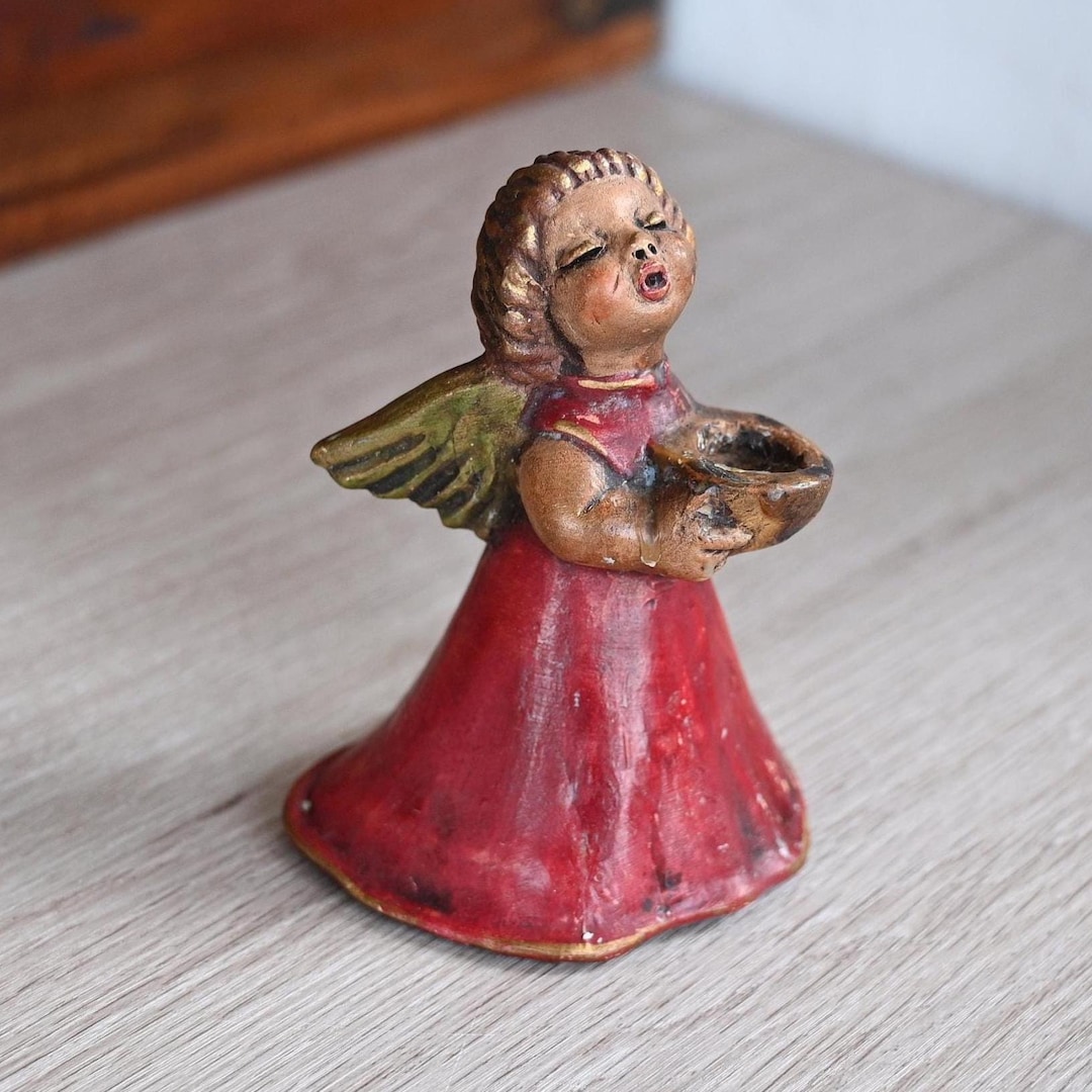 Original Italian Bolzano Thun Singing Angel - Vintage Ceramic Figurine ...
