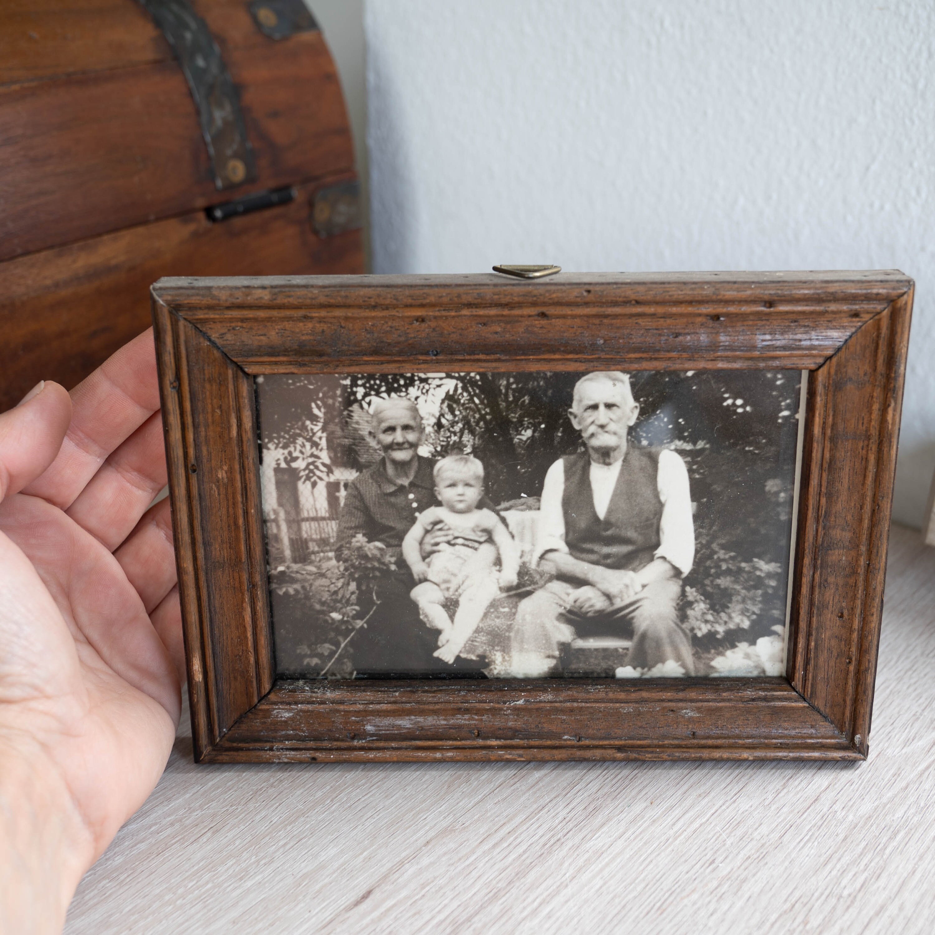 Small Wall Frame Simple Rustic Wood Frame Antique Wooden Picture Frame ...