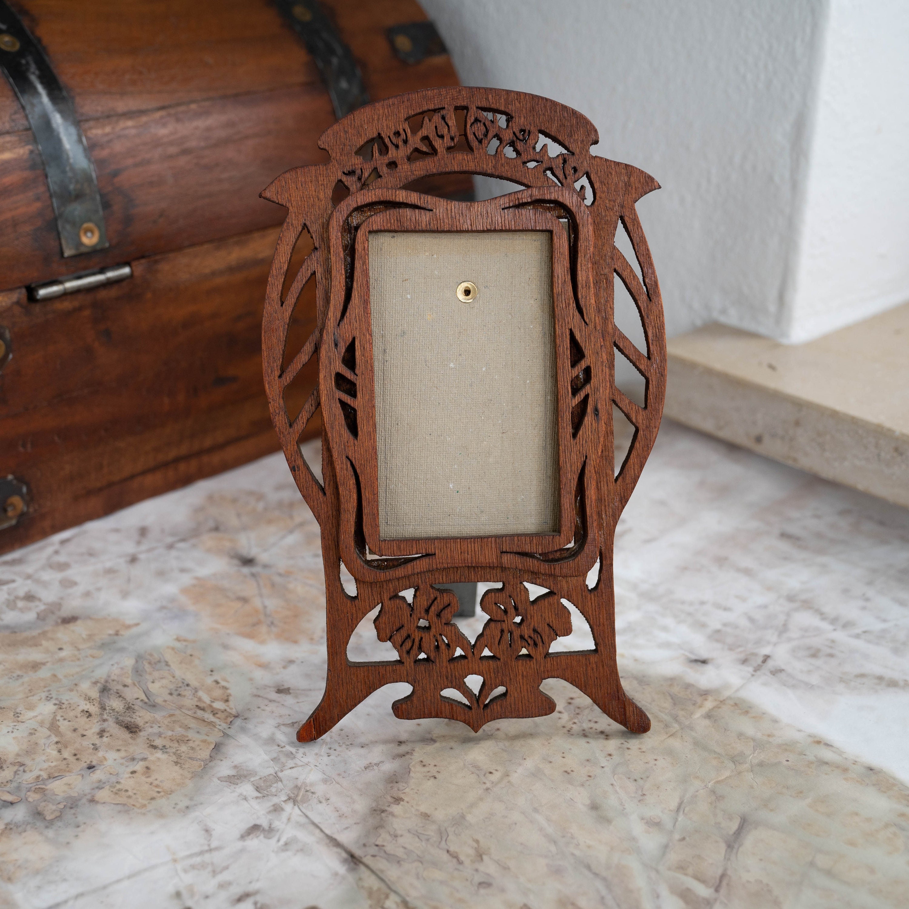 Hand Carved Wood Frame Art Nouveau Photo Frame Antique - Etsy Australia