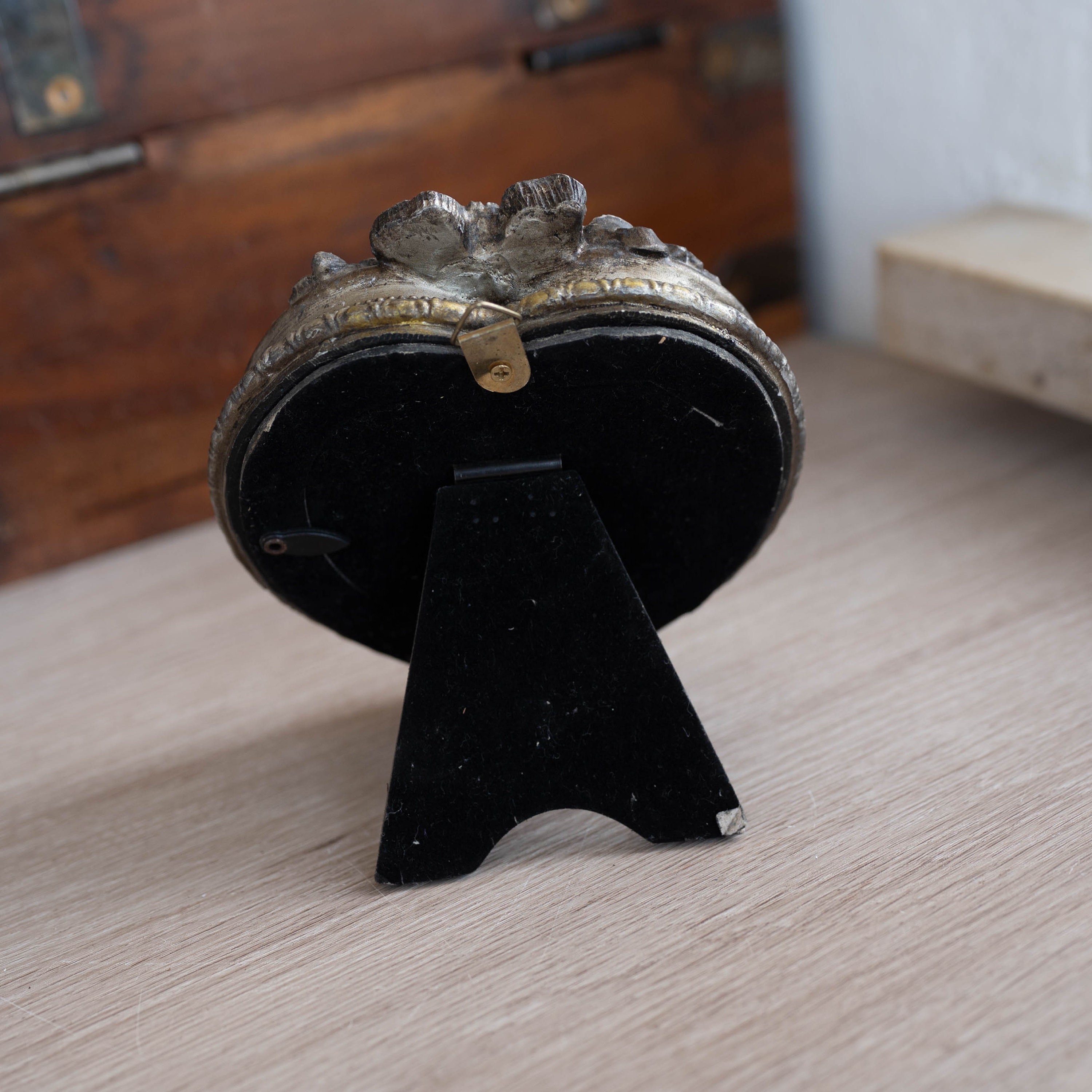 Baroque Photo Frame Silver Tone Sculptural Tabletop or Wall Decor ...