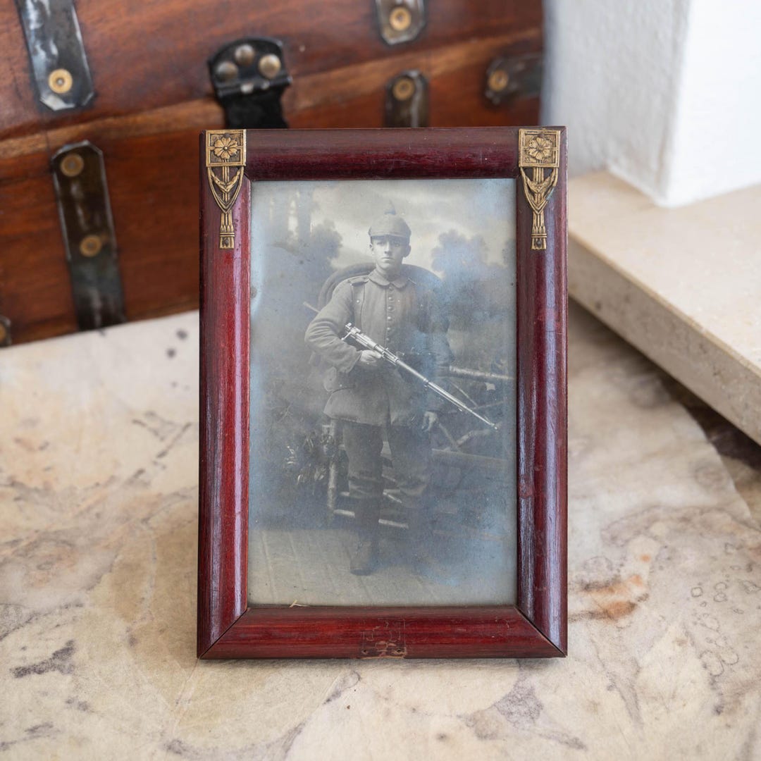 Art Deco Photo Frame Art Nouveau Wooden Picture Frame Antique Wood ...