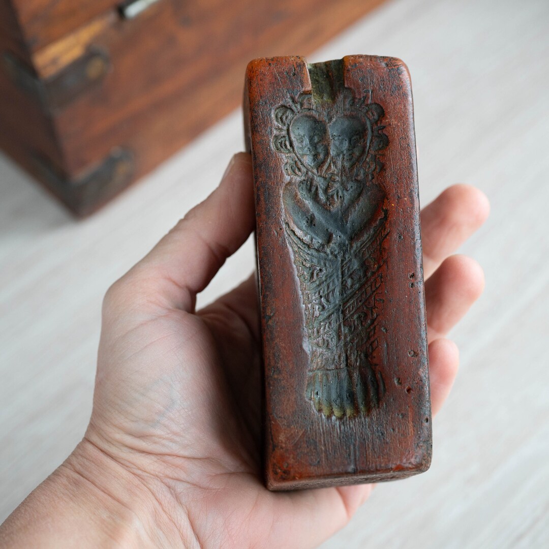 Vintage Wax Wall Art Traditional German Relief Carving in Folk Art Mold ...