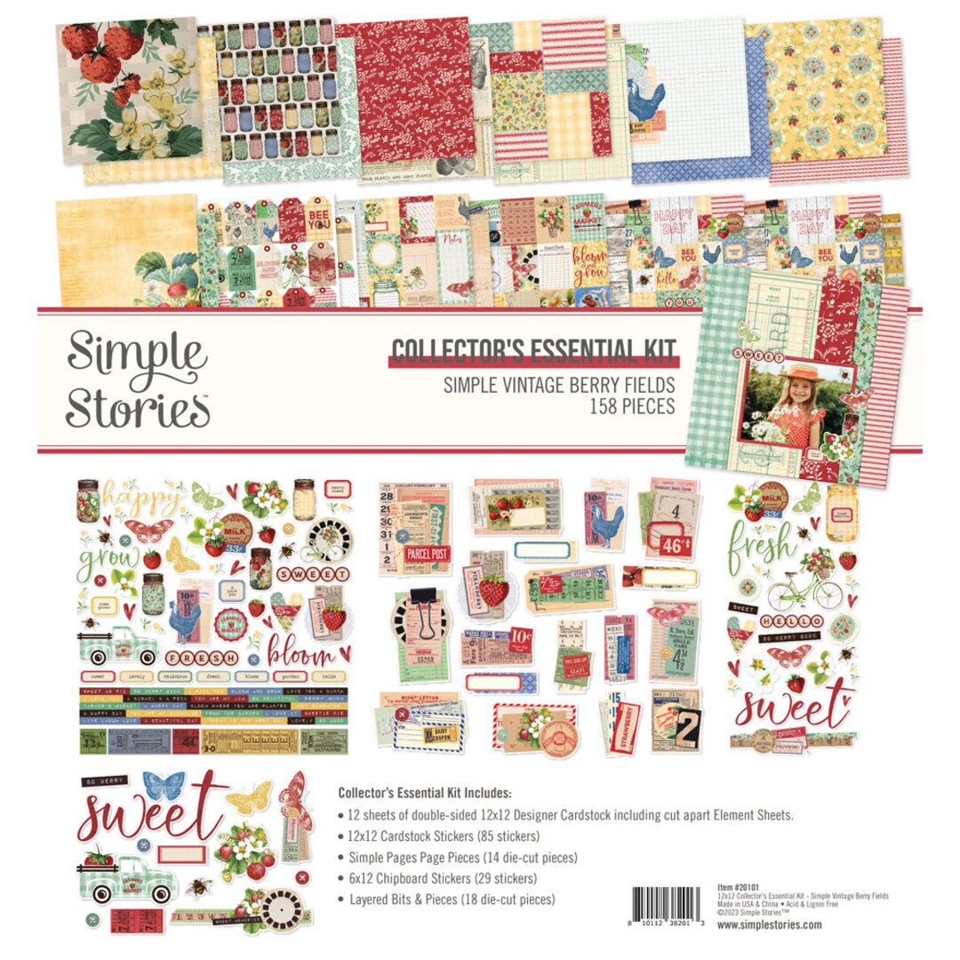 158 Piece Simple Vintage Berry Fields Collectors Essential Kit - Etsy