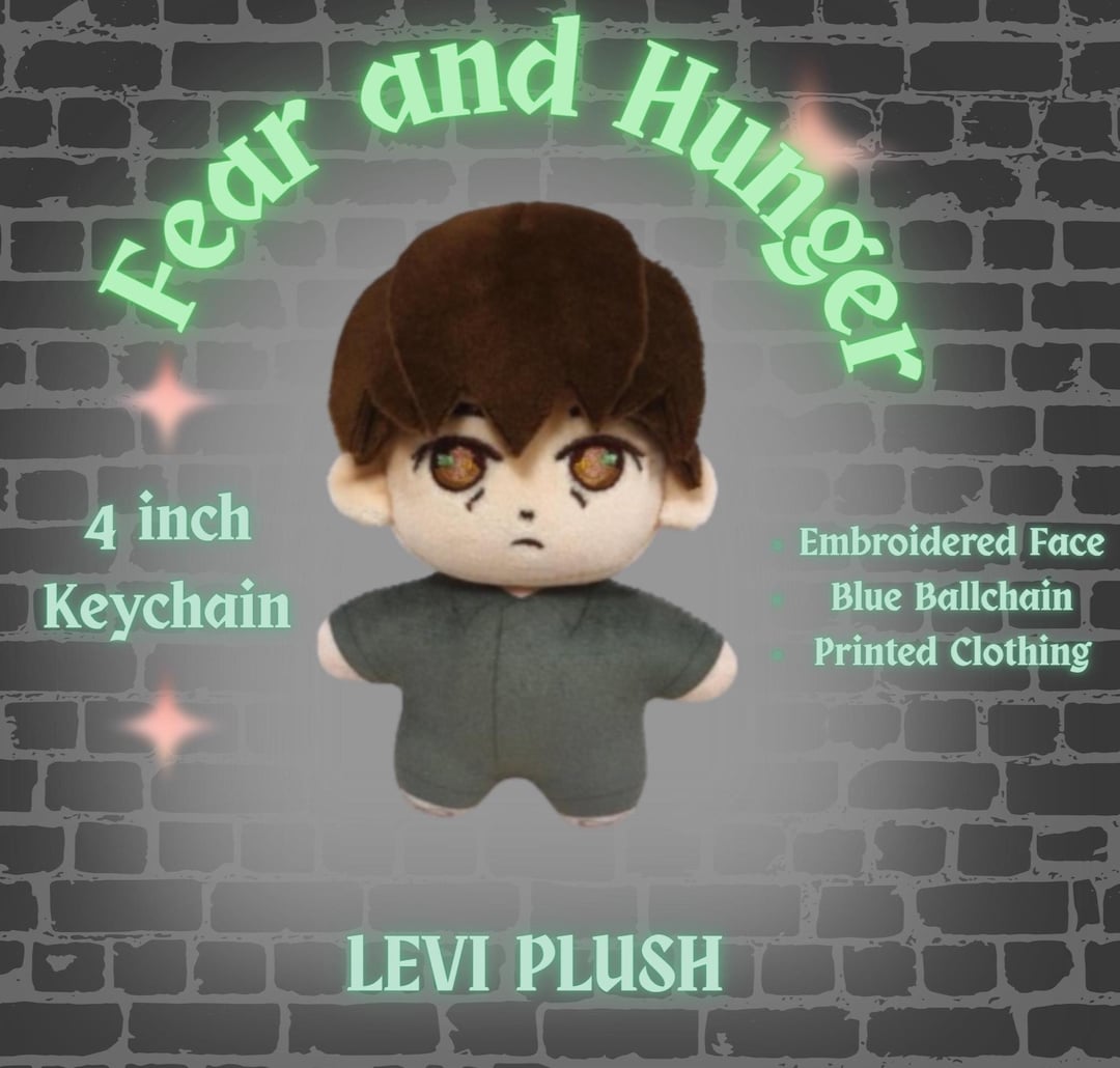 Fear and Hunger: Termina Levi Plush Keychain 4in (10cm) READY TO SHIP ...