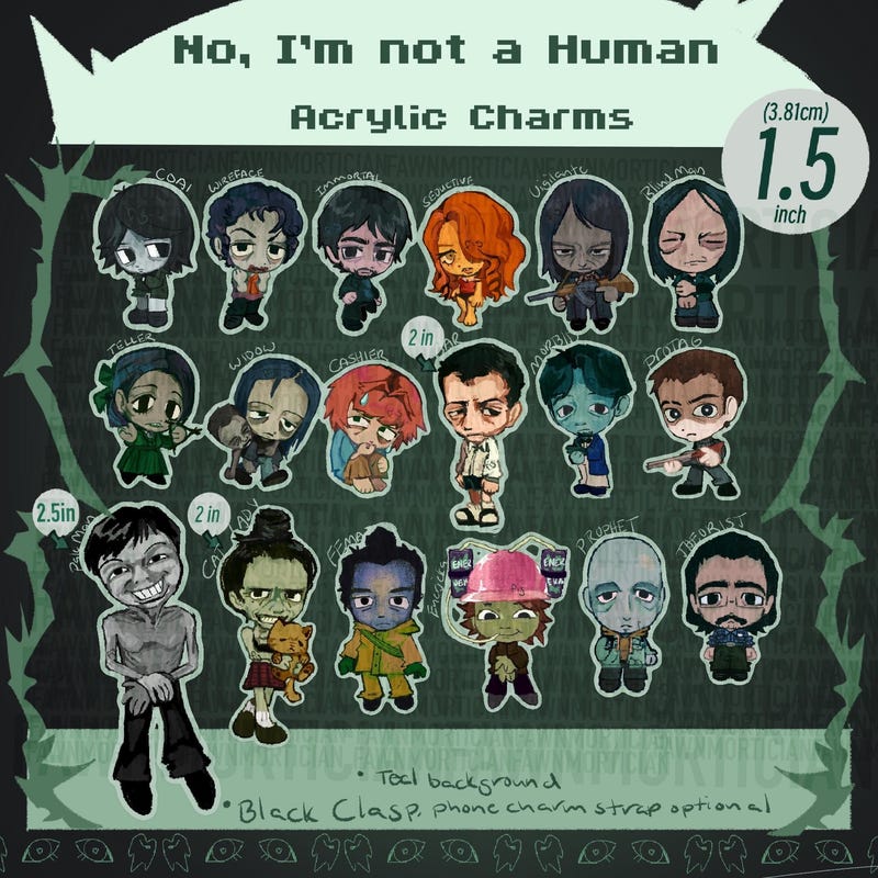 Not a Human Charm - Etsy