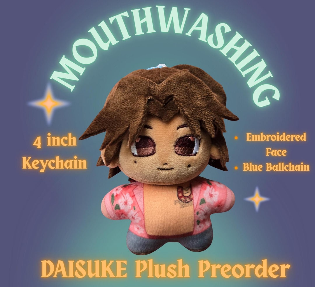 Mouthwashing Daisuke 4in Plush Keychain in Stock Now - Etsy