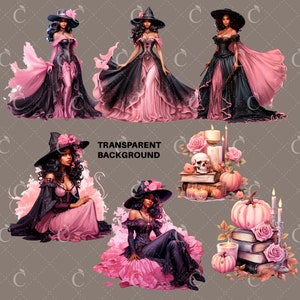 Halloween Clipart Png, Witch Png, Magic Witch Clipart PNG, Spooky ...