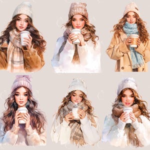 Watercolor Winter Clipart,cozy Winter Png,holiday Clipart,cozy ...