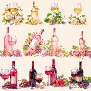 Watercolor Cocktail Clipart, Watercolor Signature Drink Menu, Printable ...