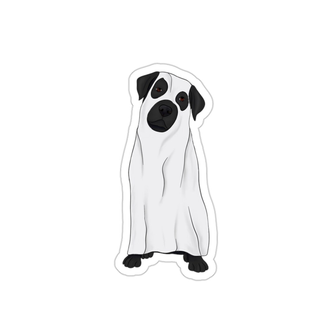 Black Lab Sticker Black Lab Ghost Dog Labrador Retriever - Etsy