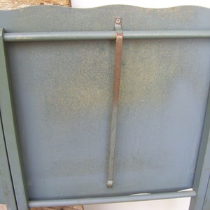 4 Blue Scheibe Wood TV Trays Colonial Heritage Hancock MA Theme Folding ...