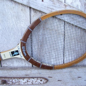 Wood Tennis Racket Wilson Chris Evert Mary Hardwick Billie Jean King ...