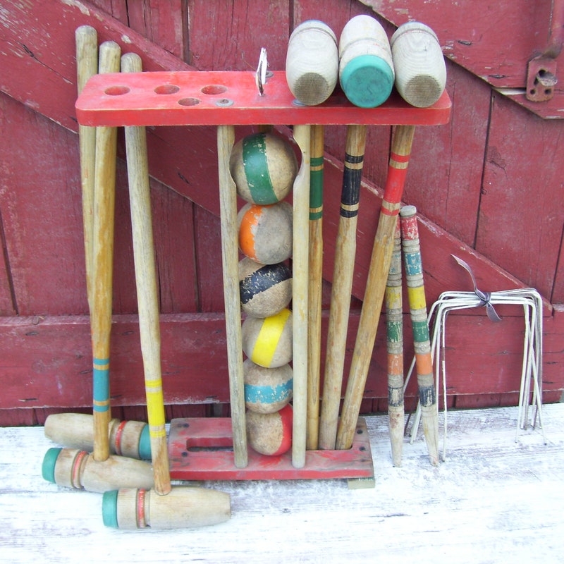Croquet Set - Etsy