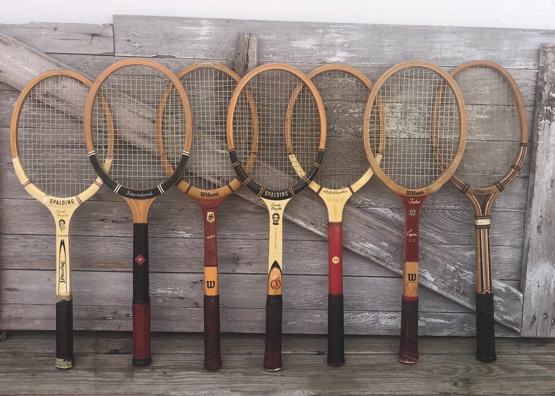 Wood Tennis Racket Wilson Tony Trabert Spalding Pancho Gonzales AG ...