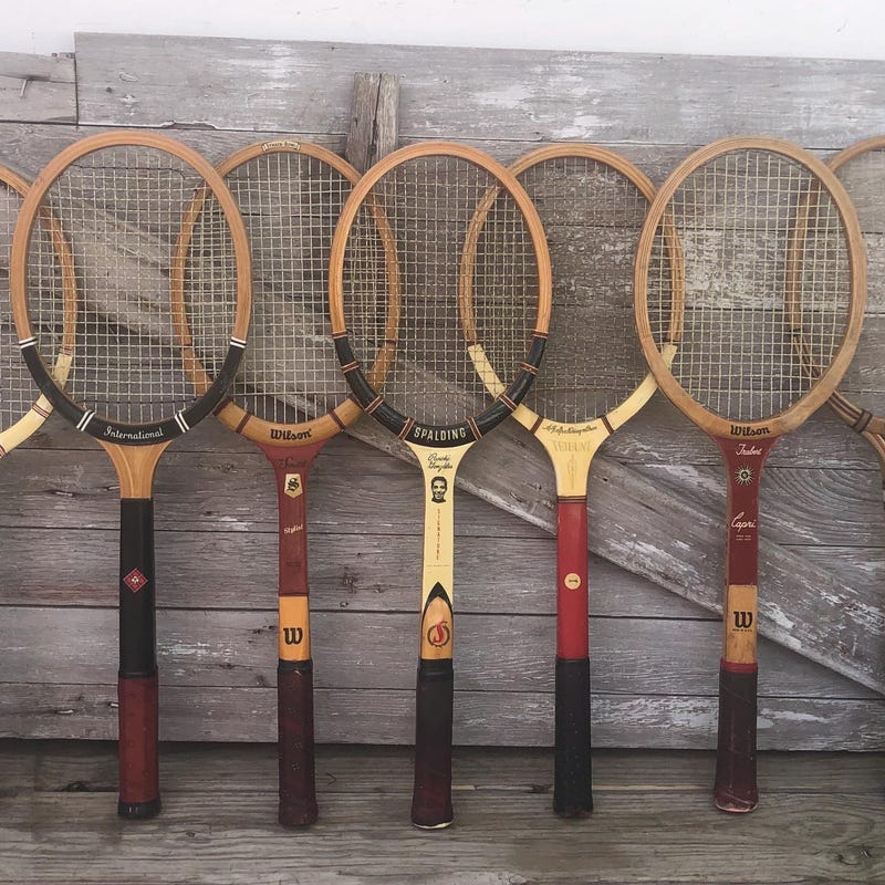Wooden Tennis Racket - Etsy