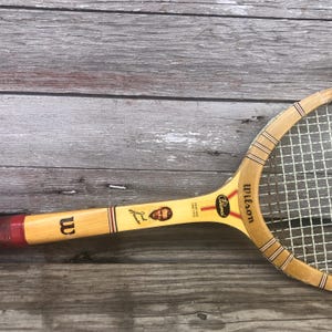 Wood Tennis Racket Wilson Jack Kramer Tony Trabert Chemold Rod Laver ...