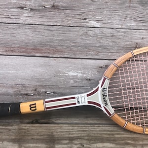Wood Tennis Racket Wilson Jack Kramer Tony Trabert Chemold Rod Laver ...