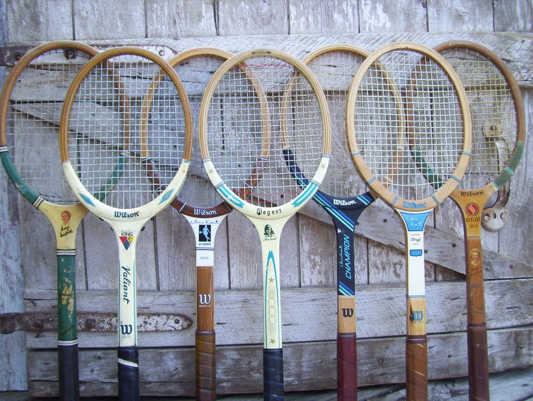Wood Tennis Racket Wilson Chris Evert Regent Ellen Renwal Mary - Etsy