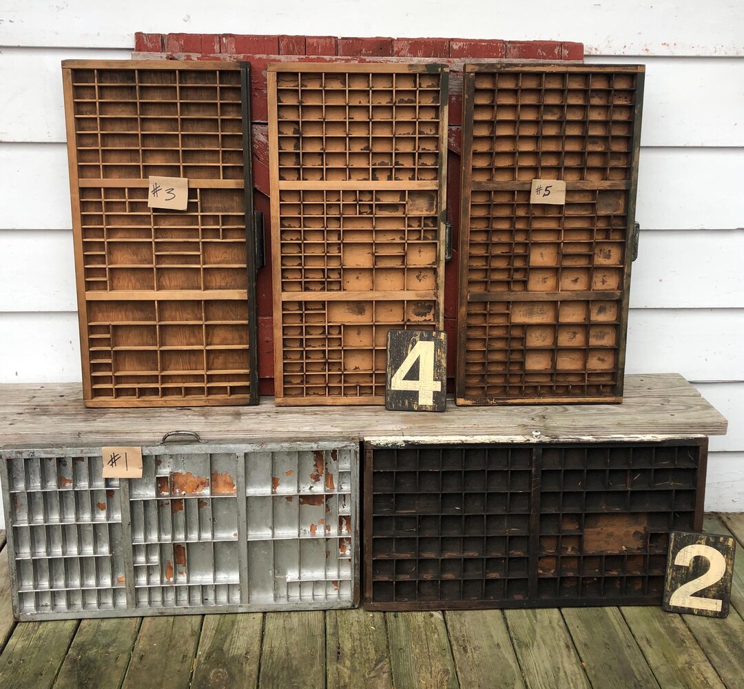 Hamilton Printers Drawer Ludlow Wooden Typeset American Type Founders ...